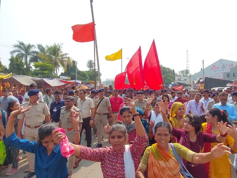 The devotees were satisfied with the arrangements made by the police ...