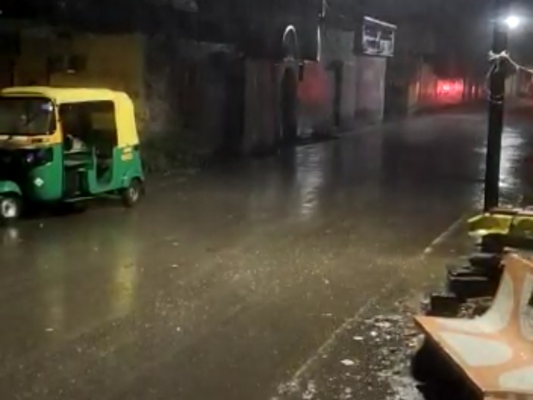 A half-inch of rain fell late in the night, followed by a flurry of ...
