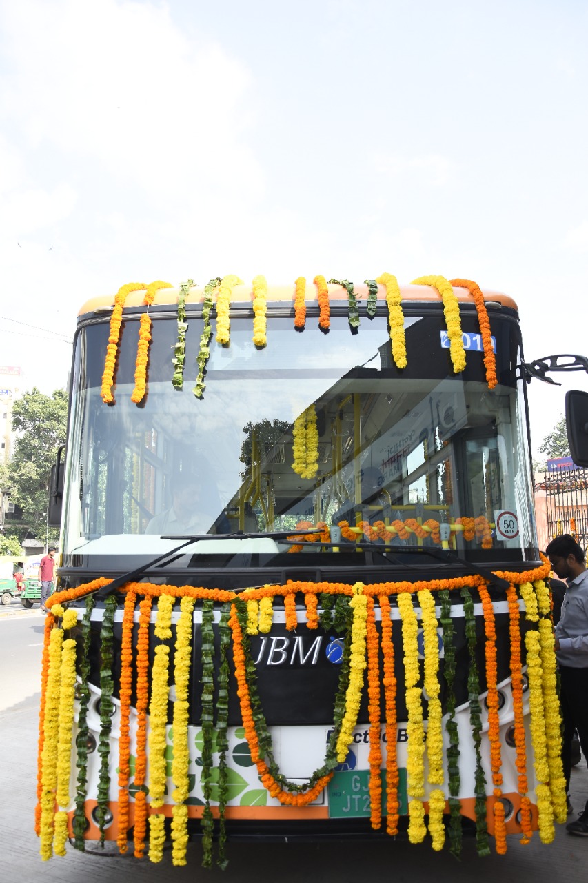 New BRTS bus stand at Kalupur railway station premises in Ahmedabad ...