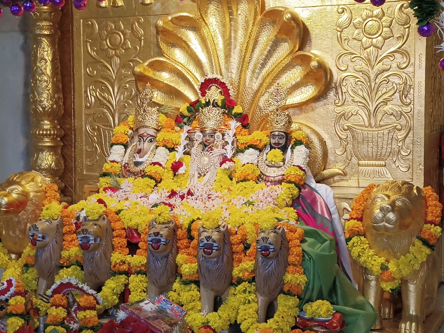 The temple near Dudhiya Lake in Navsari is crowded with devotees from ...
