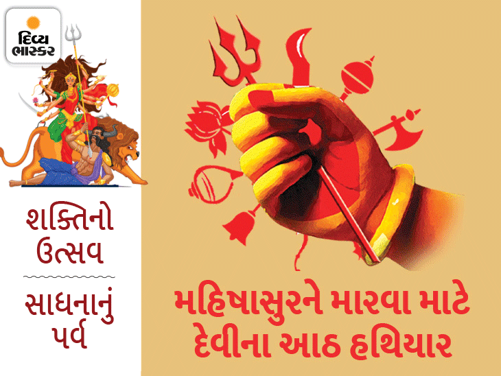 Devi Durga Weapons Uses & Significance; Trishul Sudarshan Chakra ...