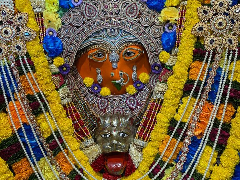 Nagardevi Kalika Mataji in Patan went on a palanquin procession ...