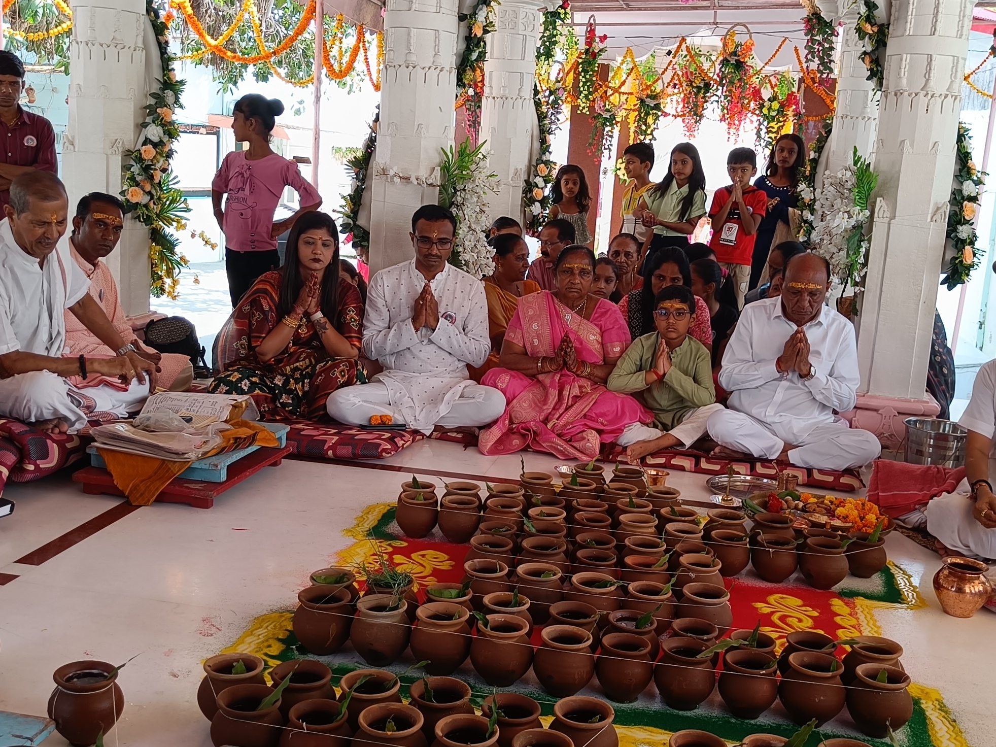 Mataji's mahabhishek was performed on the third day of the Shatchandi ...