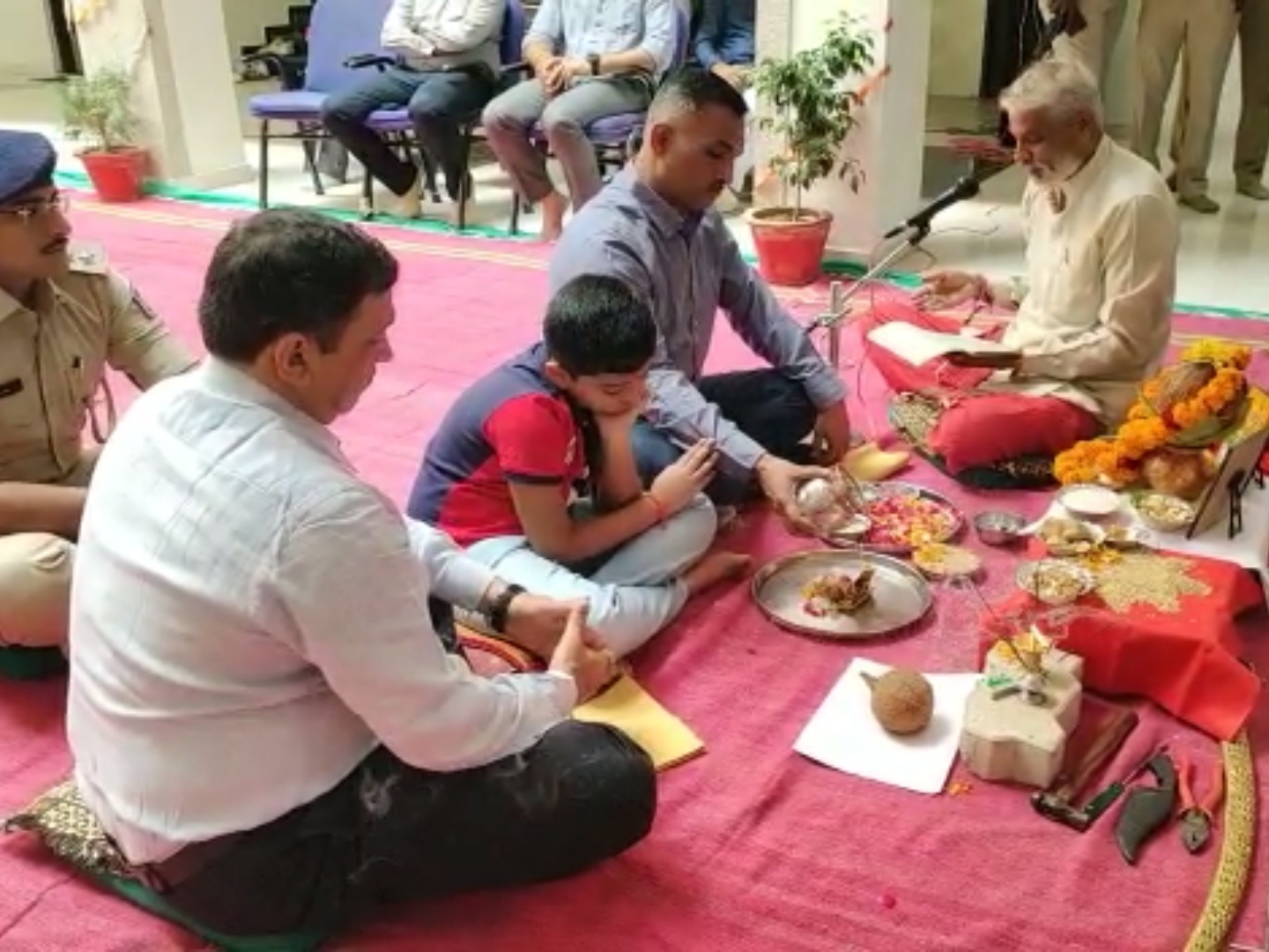 Shastra Poojan at Nav Nirmit Head Quarters for the first time in Botad ...