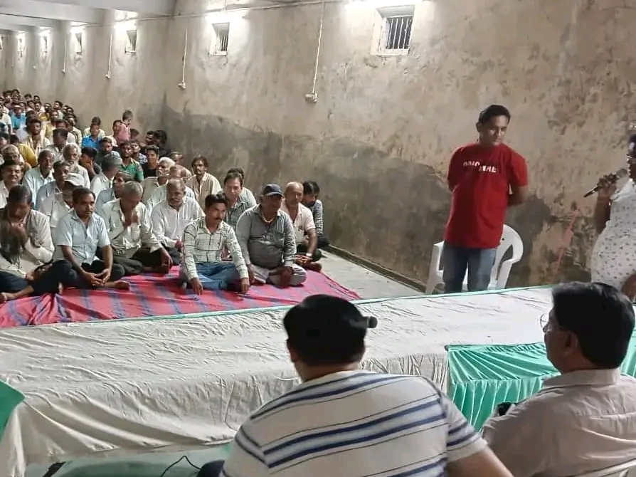 A meeting for the installation of the statue of Visaldev Vaghela, the ...