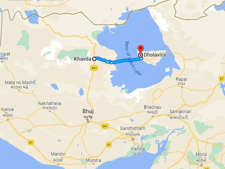 The dirt road between Khavda and Dholavira is currently closed, but it ...