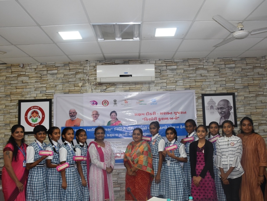 Minister for Women and Child Development Manisha Vakil held an online ...