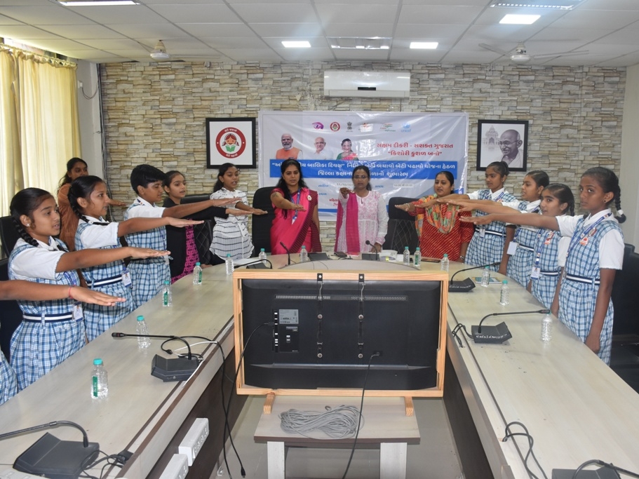 Minister for Women and Child Development Manisha Vakil held an online ...