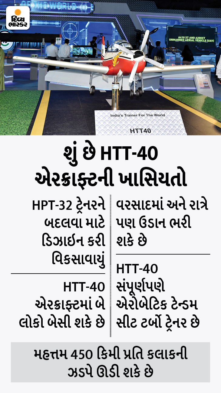 The HTT-40 aircraft can be refueled with the engine running while on ...