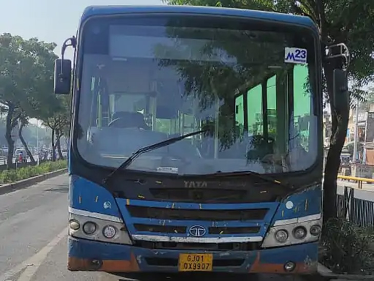 A woman who dropped her child in school on a morning walk in Ahmedabad was run over by a BRTS ...