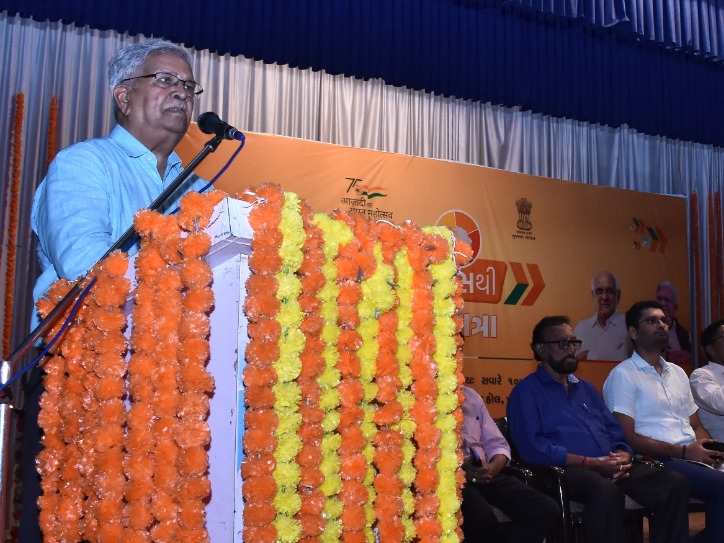 At Pardi, Finance Minister Kanu Desai handed over Rs. Development works ...