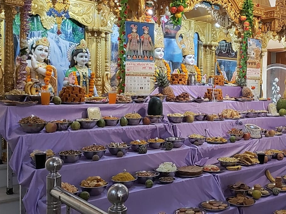 Annakoot festival was held at BAPS Swaminarayan Temple in Patan