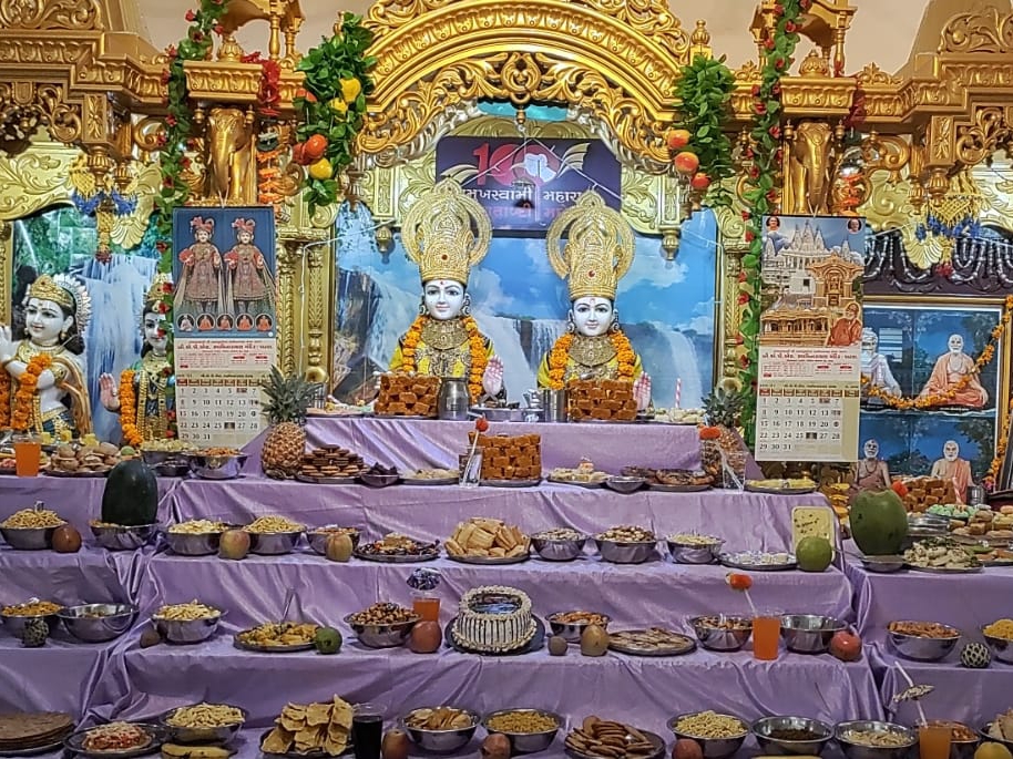 Annakoot festival was held at BAPS Swaminarayan Temple in Patan