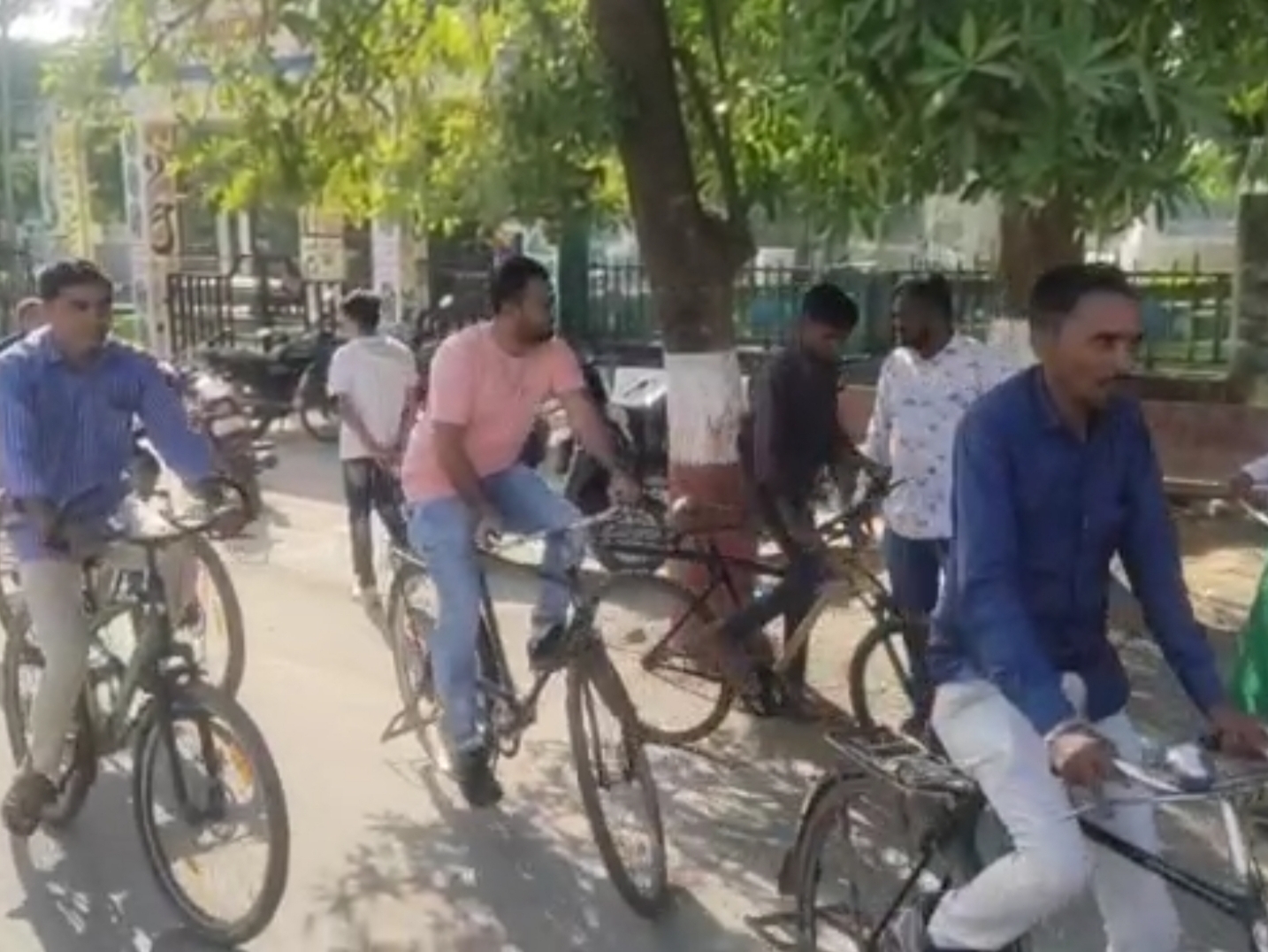 Organizing a cycle rally as part of Sardar Sahib's birth anniversary ...