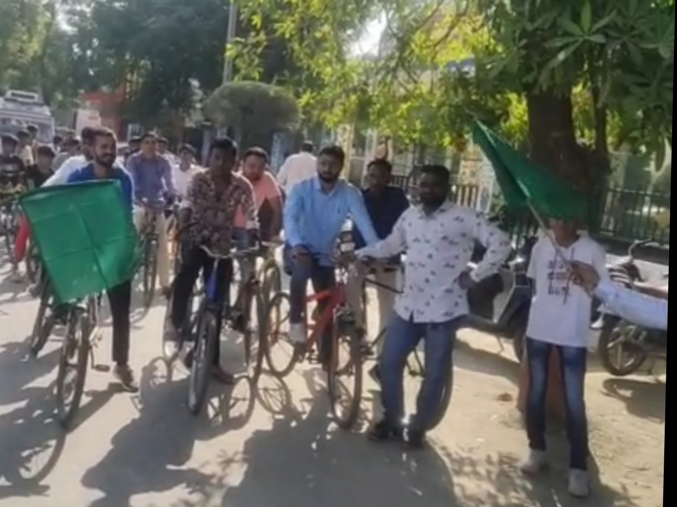 Organizing a cycle rally as part of Sardar Sahib's birth anniversary ...