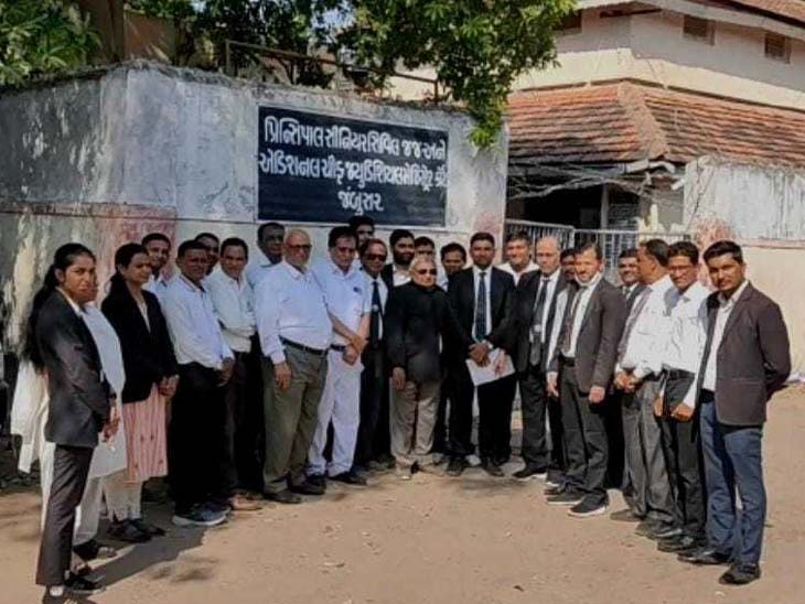 There was a demand for repairing the bridge over Dhadhar river between ...