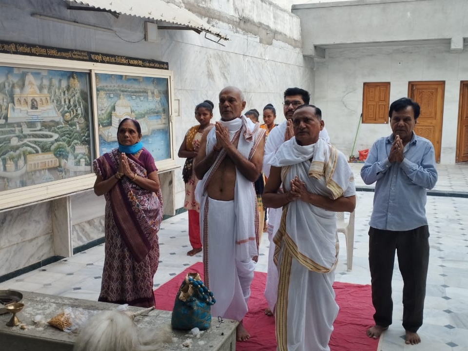 Patdarshan of Shetrunjaya Teertha was unveiled at Panchasar Parshwanath ...