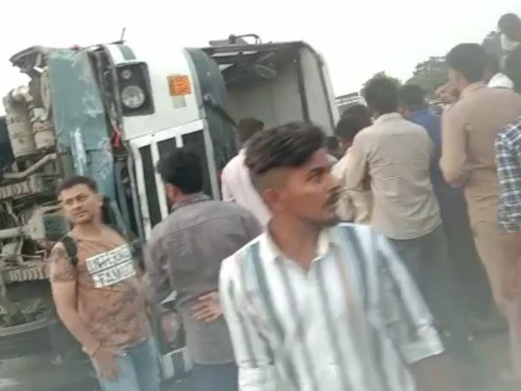 More than 30 passengers injured when government bus overturns near ...
