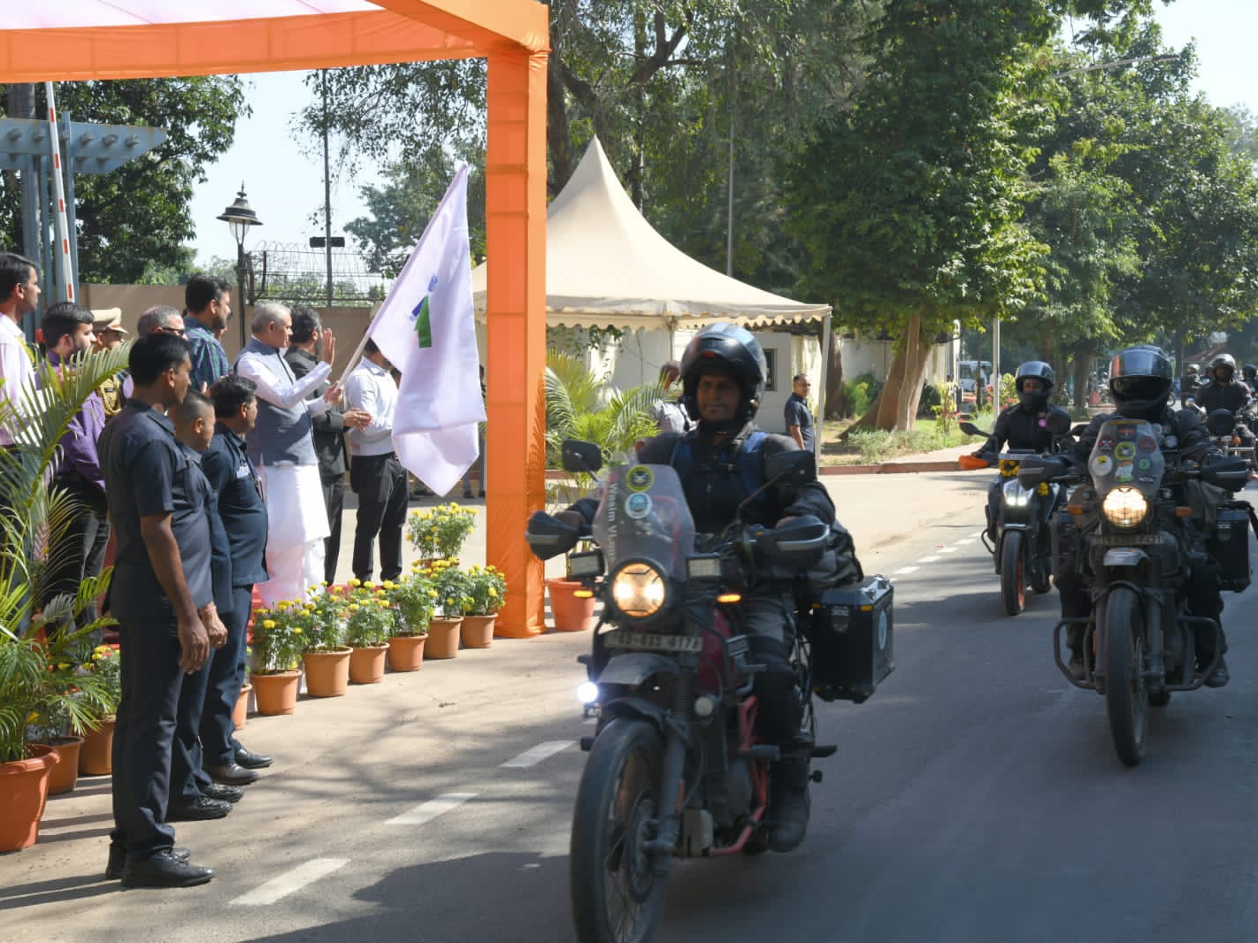 The 'Freedom Moto Ride' rally started from Delhi was launched by the ...