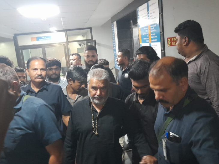 Revatsinh Gohil, the Congress candidate for the Bhavnagar rural seat, was rushed to the hospital ...