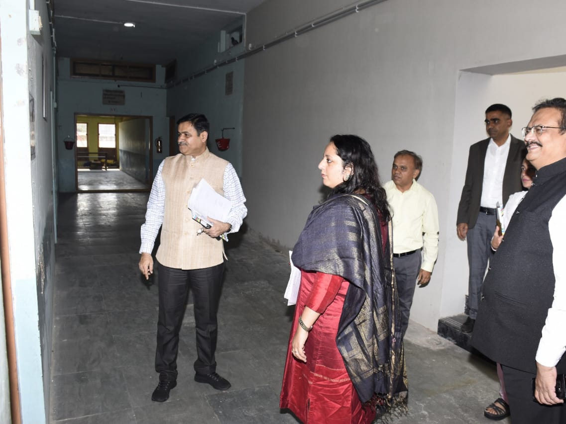 Remya Mohan, Accessibility Observer in Kheda District, reviewed the ...