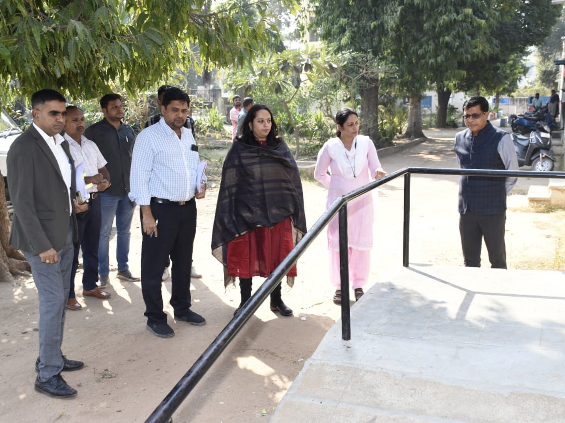 Remya Mohan, Accessibility Observer in Kheda District, reviewed the ...