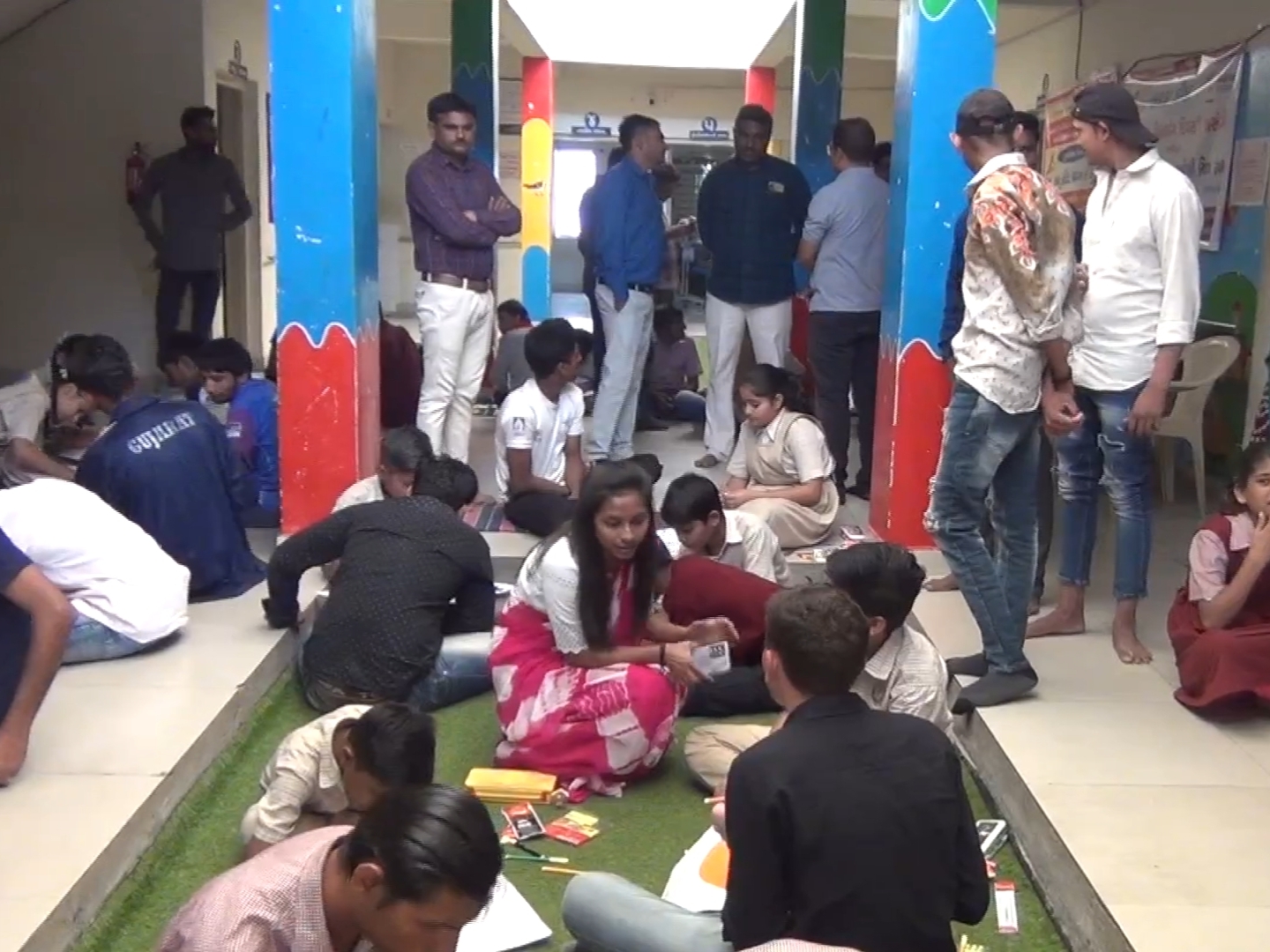 Organization of drawing competition at Divyang Bhavan, Disa; Children ...