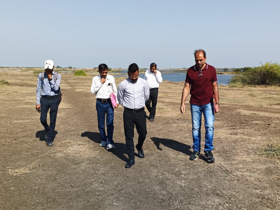 Commissioner of Jamnagar Municipal Corporation visited the site for STP ...