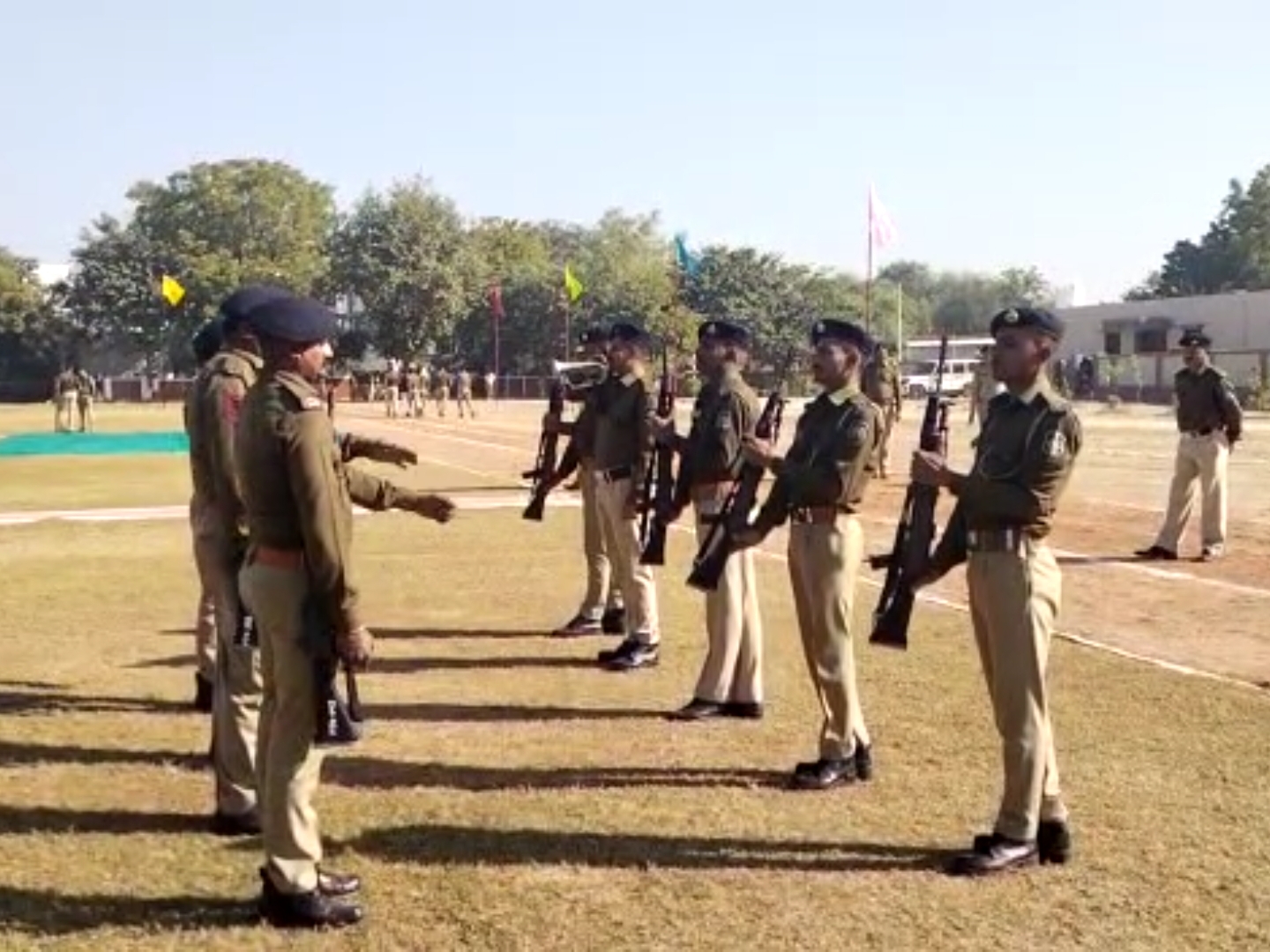 A ceremonial parade was held on the occasion of annual inspection at ...