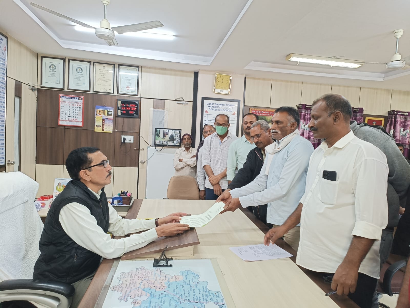 Ribda village of Gondal filed a petition for criminal action against ...