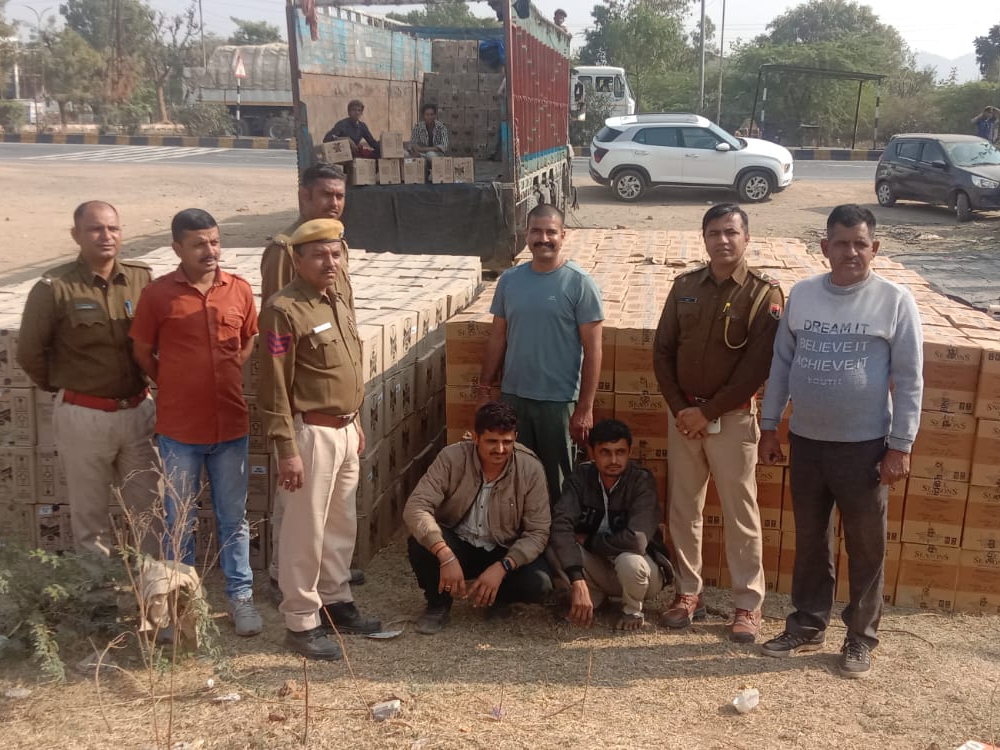 From Maval Checkpost, Rajasthan Police intercepted the truck coming to ...