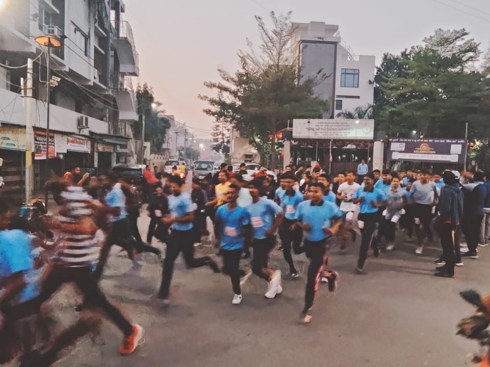 Young India Marathon organized at Statue Park, Bharuch on the occasion ...