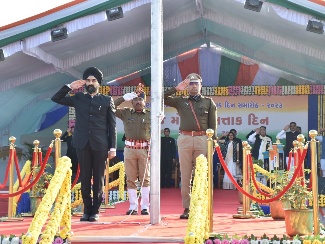A district level celebration was held in Chansma of Patan, the ...