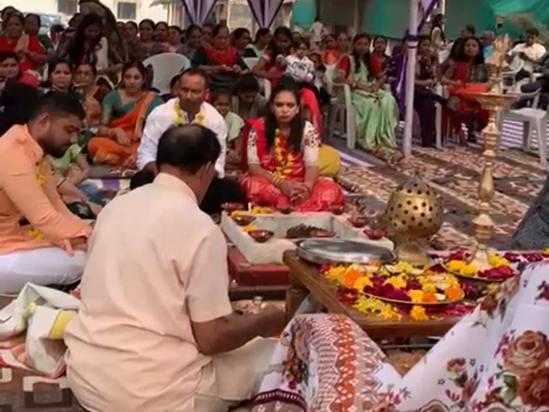 A procession, Yagya, Aarti and Bhandara program were held in Ranpura ...