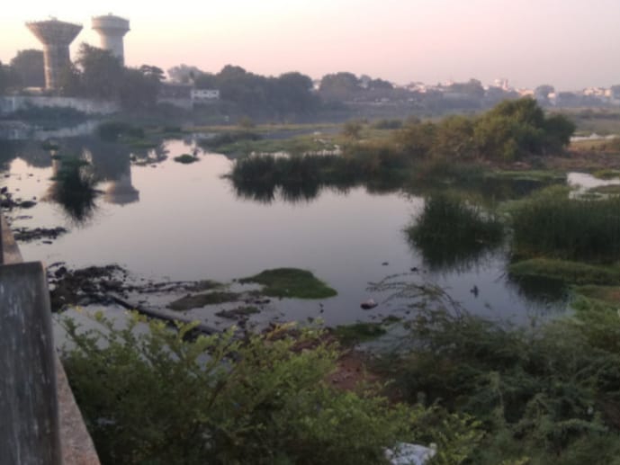 Bhogavo river of Surendranagar is number 10 among the 13 polluted ...