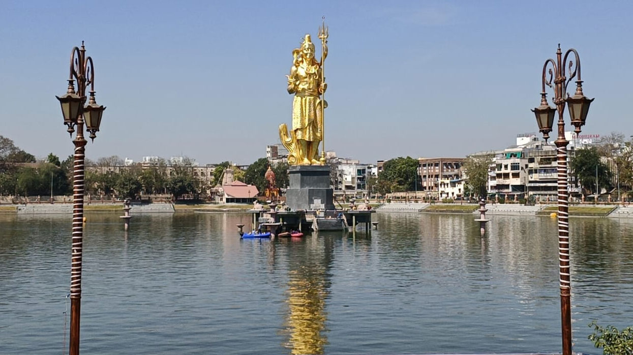 27 years ago, the structure found from Sursagar lake and became the ...