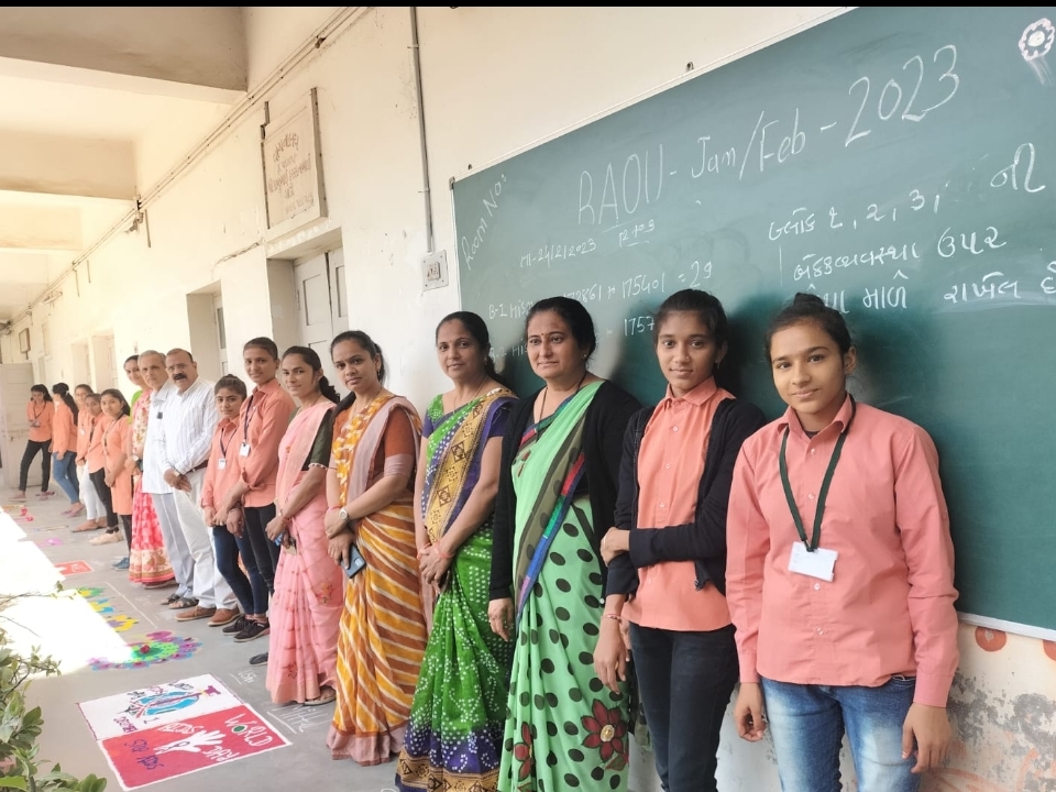Aids Awareness Rangoli Competition celebrated by Red Ribbon Club at ...