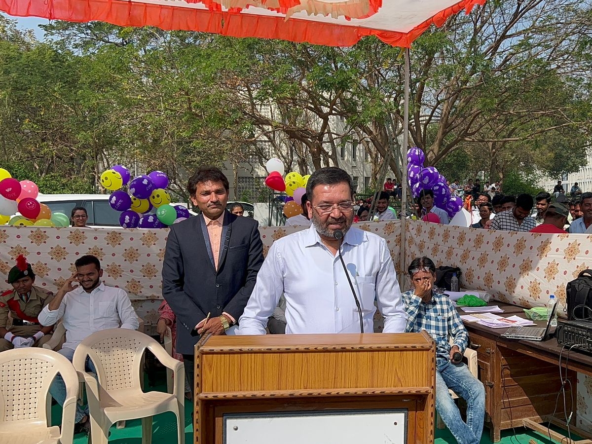 At Sardar Patel Ground in Bakarol, MLAs and MPs tried their hand at ...