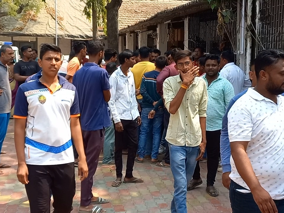 Locals protest against bringing heavy vehicles from outside in the ...