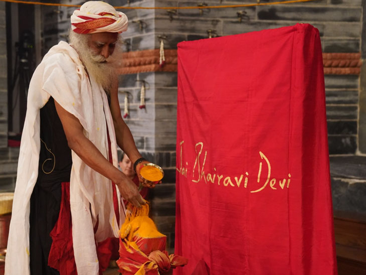 Sadguru brought Linga Bhairavi to Nepal through the powerful process of ...