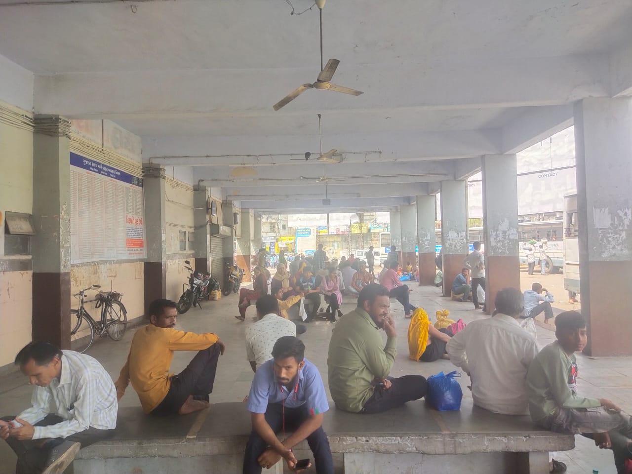 At Lalbagh bus stand in central Godhra city, the fan has stopped for a ...