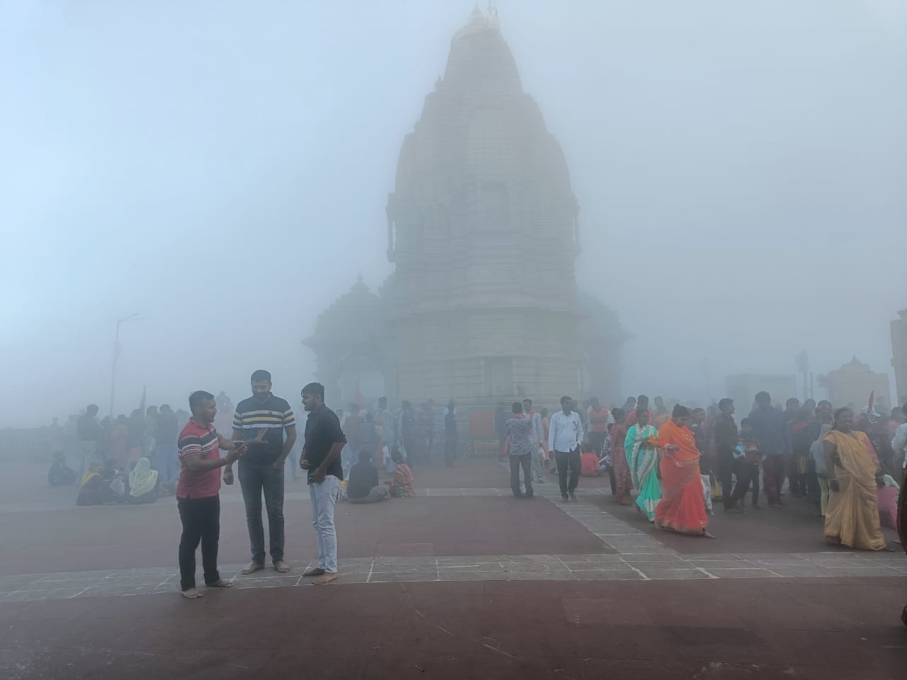 Mataji's Jai Ghosh amid cloudy cold pleasant atmosphere; My devotees ...