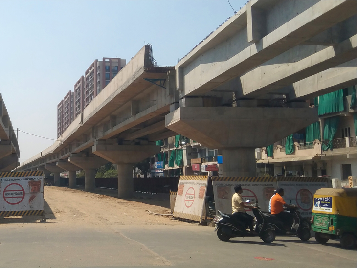 At Pallav cross road decided to build an overbridge instead of a four ...