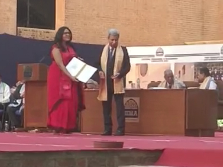 597 students were awarded graduation degrees by IIM Ahmedabad