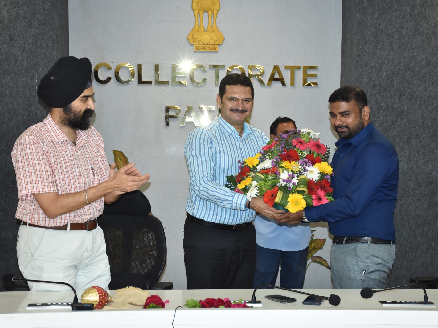 Newly appointed Collector of Patan District Arvind Vijayan took charge ...