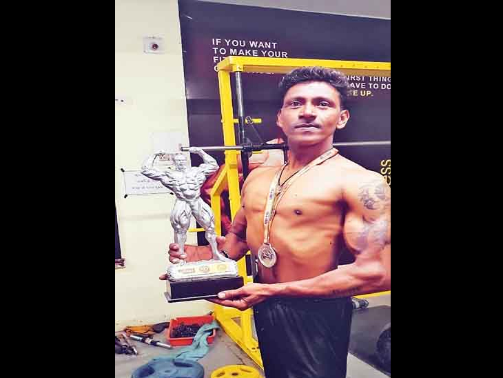 A disabled youth from Anand became the runner-up in the body builder ...
