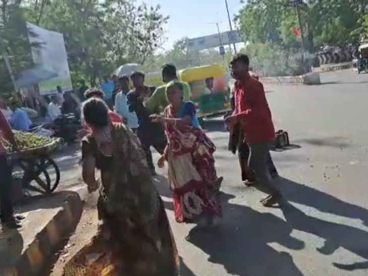 In front of Palanpur's Jorawar Palace, stalls selling vegetables sprang ...