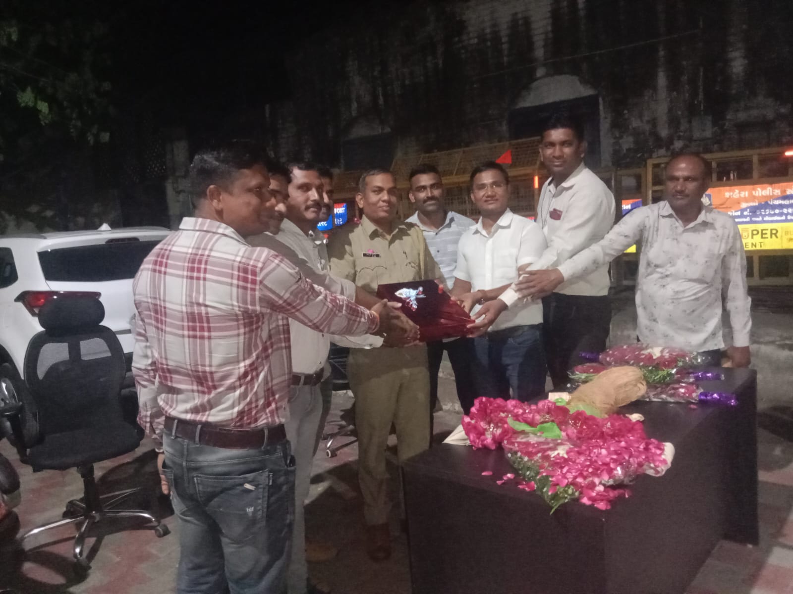 Transfer of PI Rahul Singh Rajput of Shehra Police Station; A bouquet ...