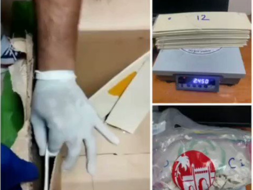 The foreign national had hidden heroin in a cardboard box, Customs ...