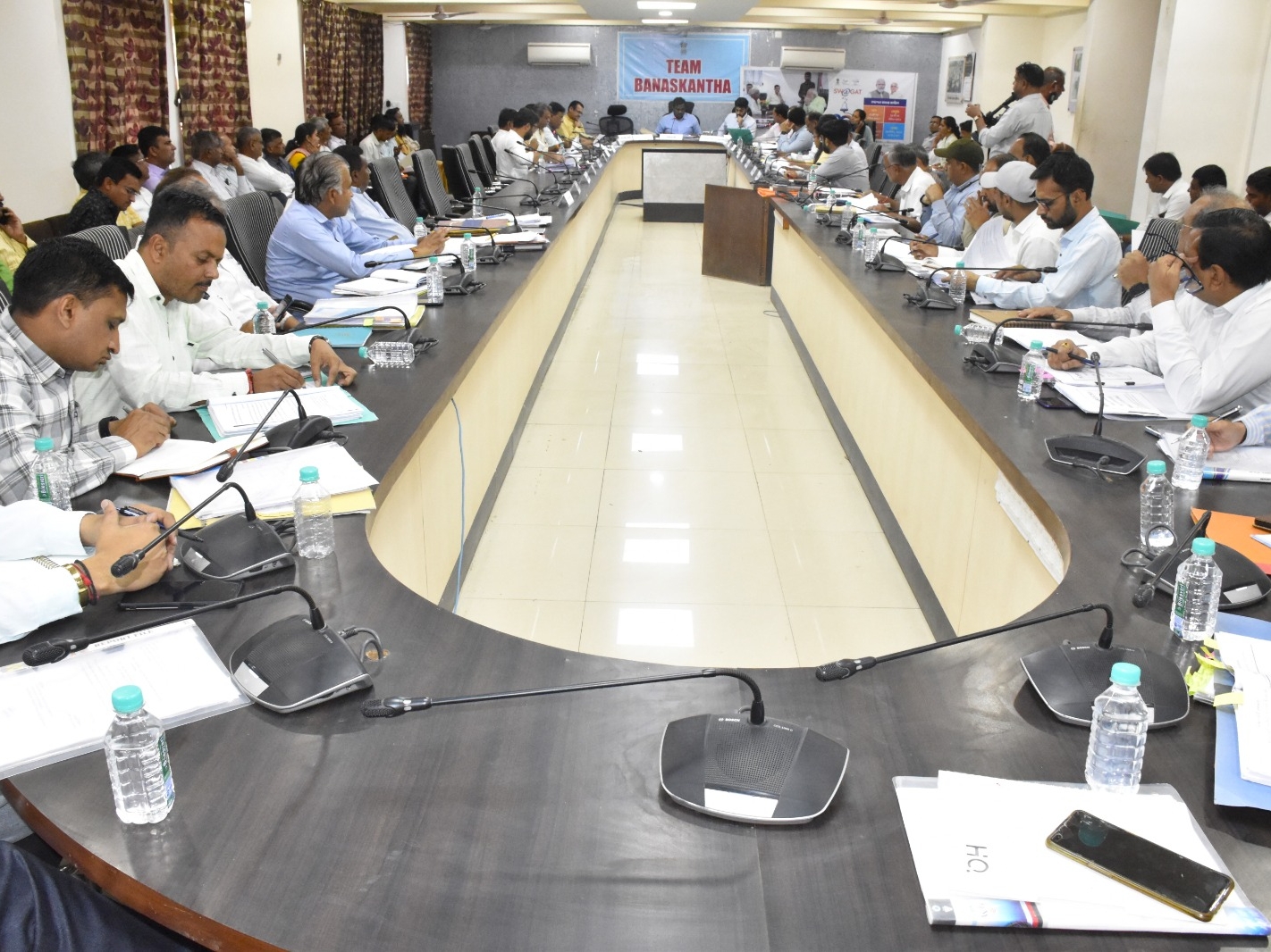 A meeting was held at Palanpur under the chairmanship of Collector ...